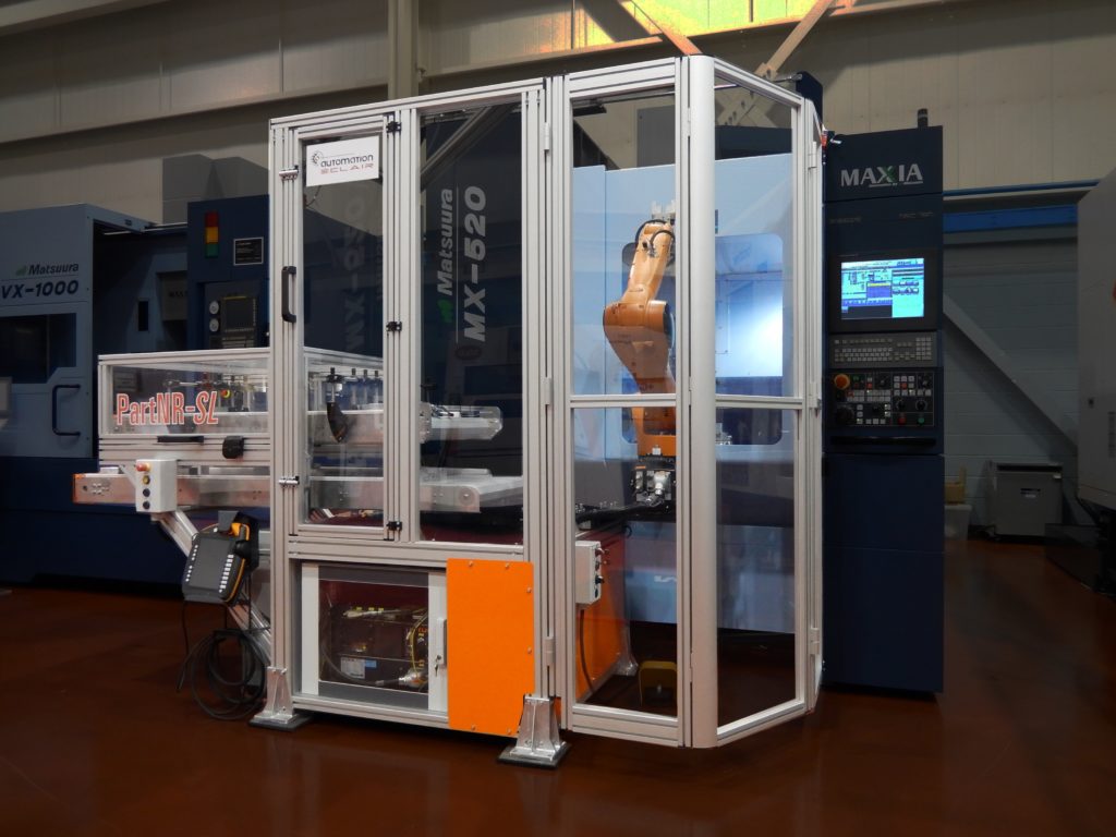 Cellule robotique préconçue pour l'alimentation de machines-outils - REAI